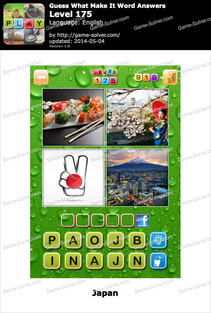 Guess What Make It Word Level 175 • Game Solver