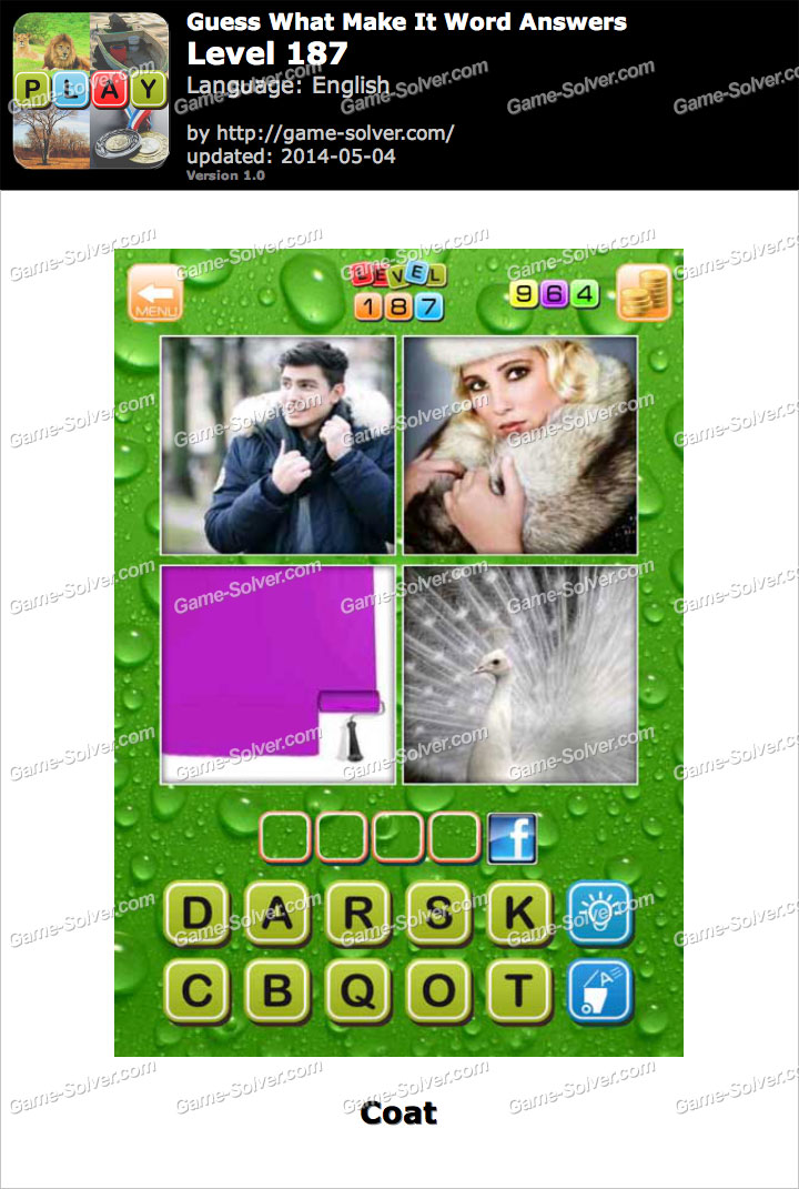 Guess What Make It Word Level 187 • Game Solver