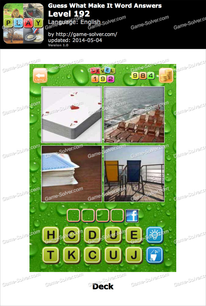 Guess What Make It Word Level 192 • Game Solver