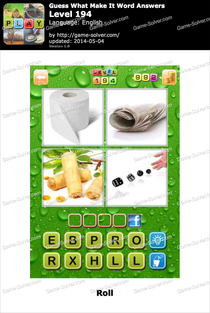 Guess What Make It Word Level 194 • Game Solver