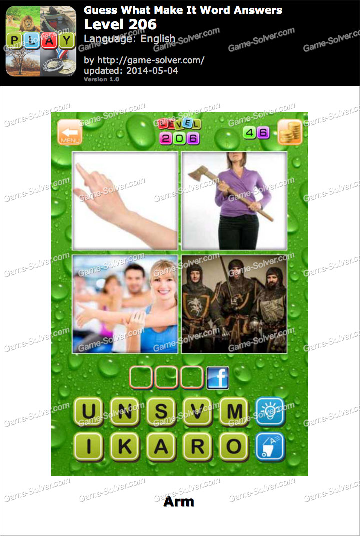Guess What Make It Word Level 206 • Game Solver