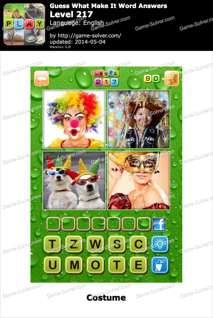 Guess What Make It Word Level 217 • Game Solver