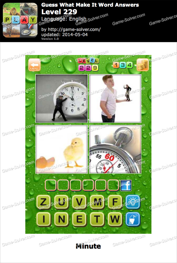 Guess What Make It Word Level 229 • Game Solver
