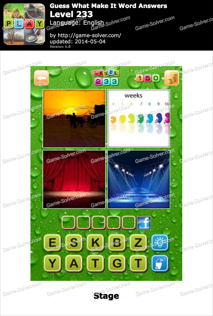 Guess What Make It Word Level 233 • Game Solver