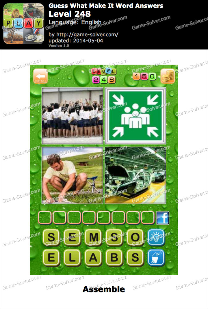 Guess What Make It Word Level 248 • Game Solver