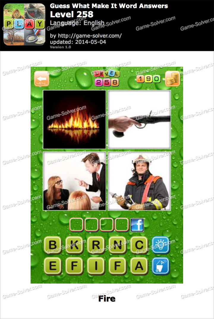 Guess What Make It Word Level 258 • Game Solver