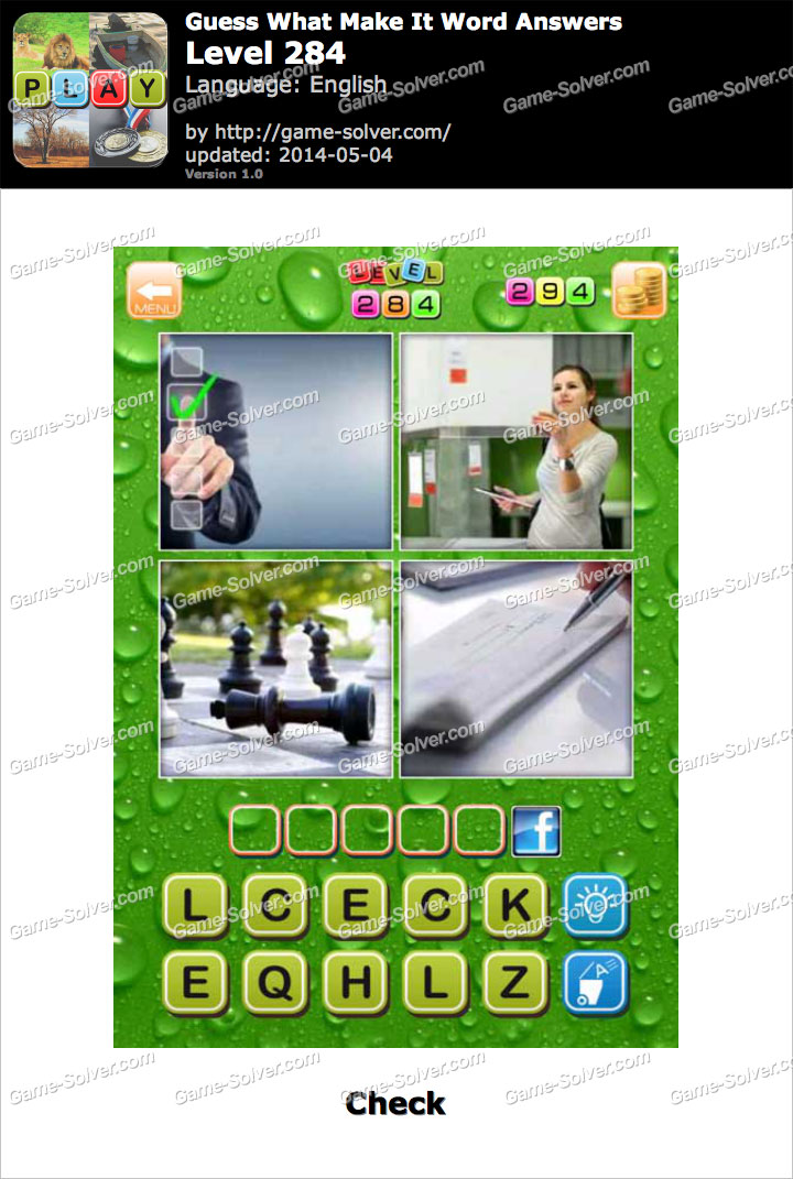 Guess What Make It Word Level 284 • Game Solver