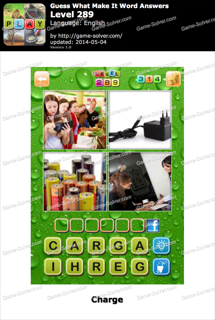 Guess What Make It Word Level 289 • Game Solver