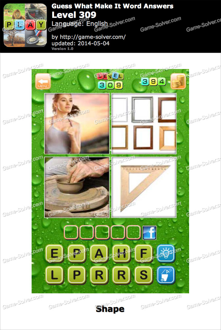 Guess What Make It Word Level 309 • Game Solver
