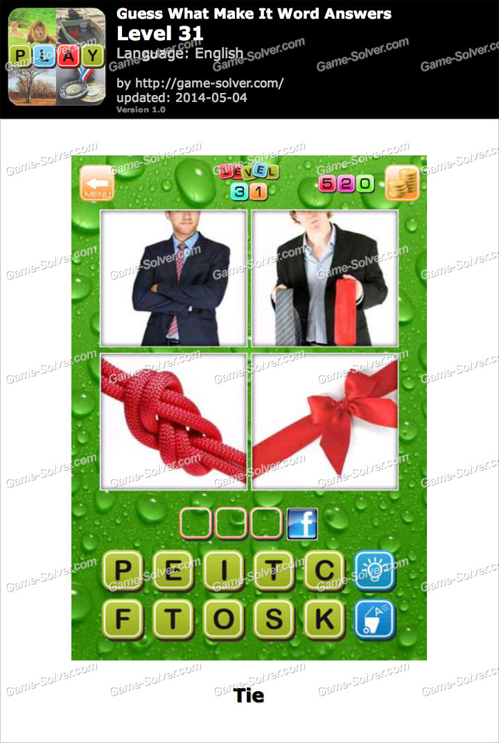 Guess What Make It Word Level 31 • Game Solver