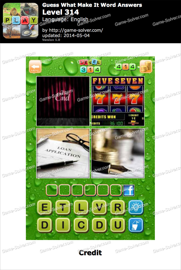 Guess What Make It Word Level 314 • Game Solver