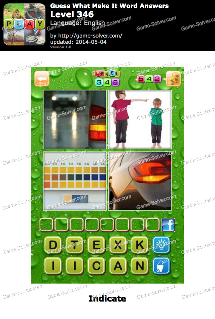 Guess What Make It Word Level 346 • Game Solver