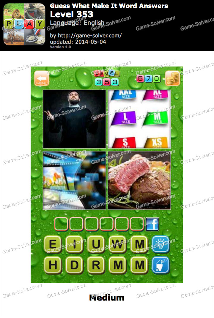 Guess What Make It Word Level 353 • Game Solver