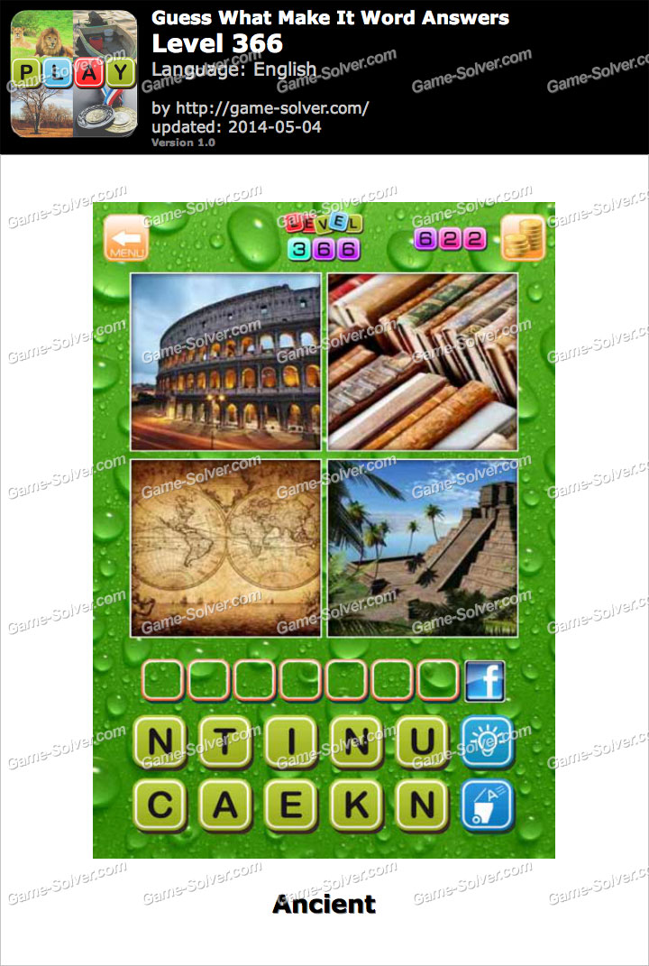 Guess What Make It Word Level 366 • Game Solver