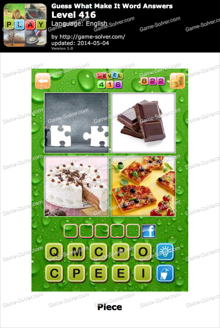 Guess What Make It Word Level 416 • Game Solver