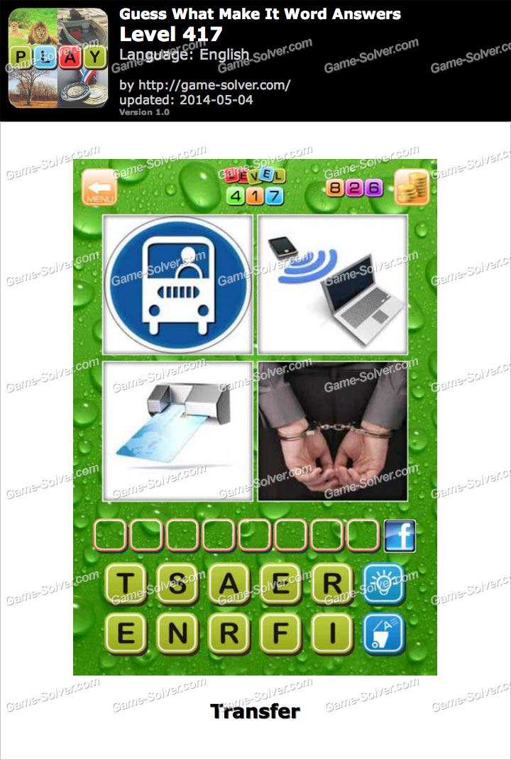 Guess What Make It Word Level 417 • Game Solver