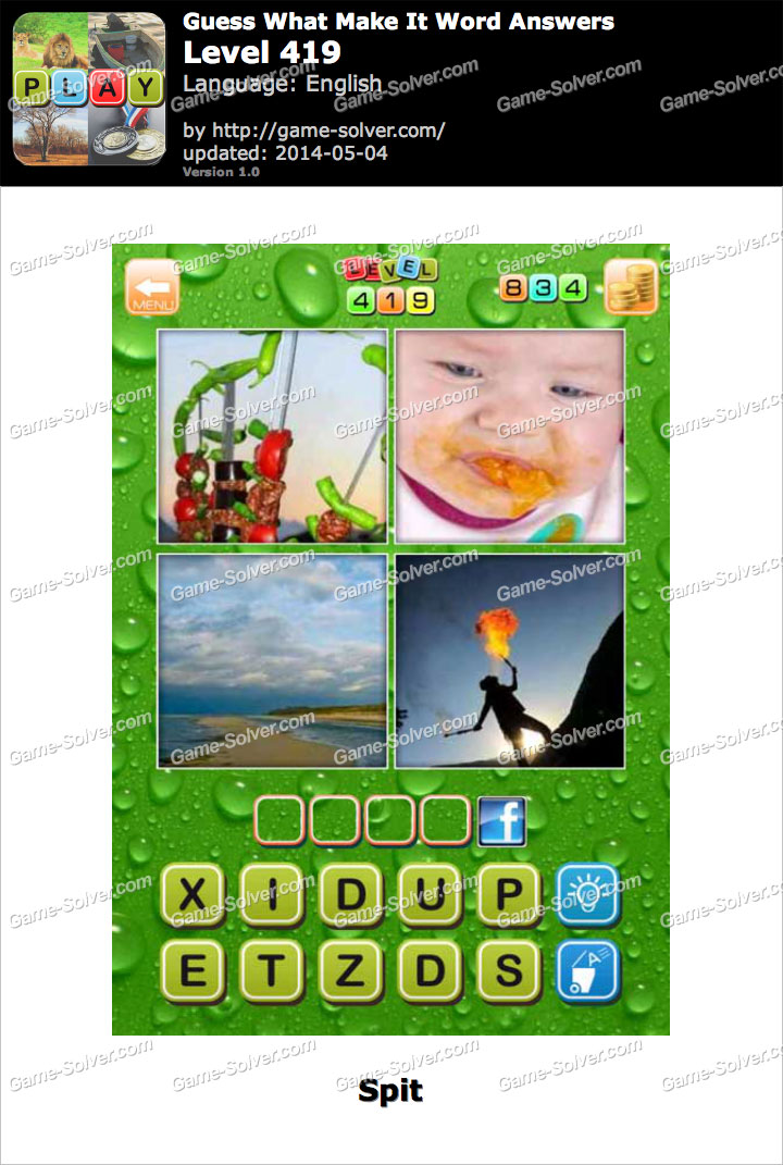 Guess What Make It Word Level 419 • Game Solver