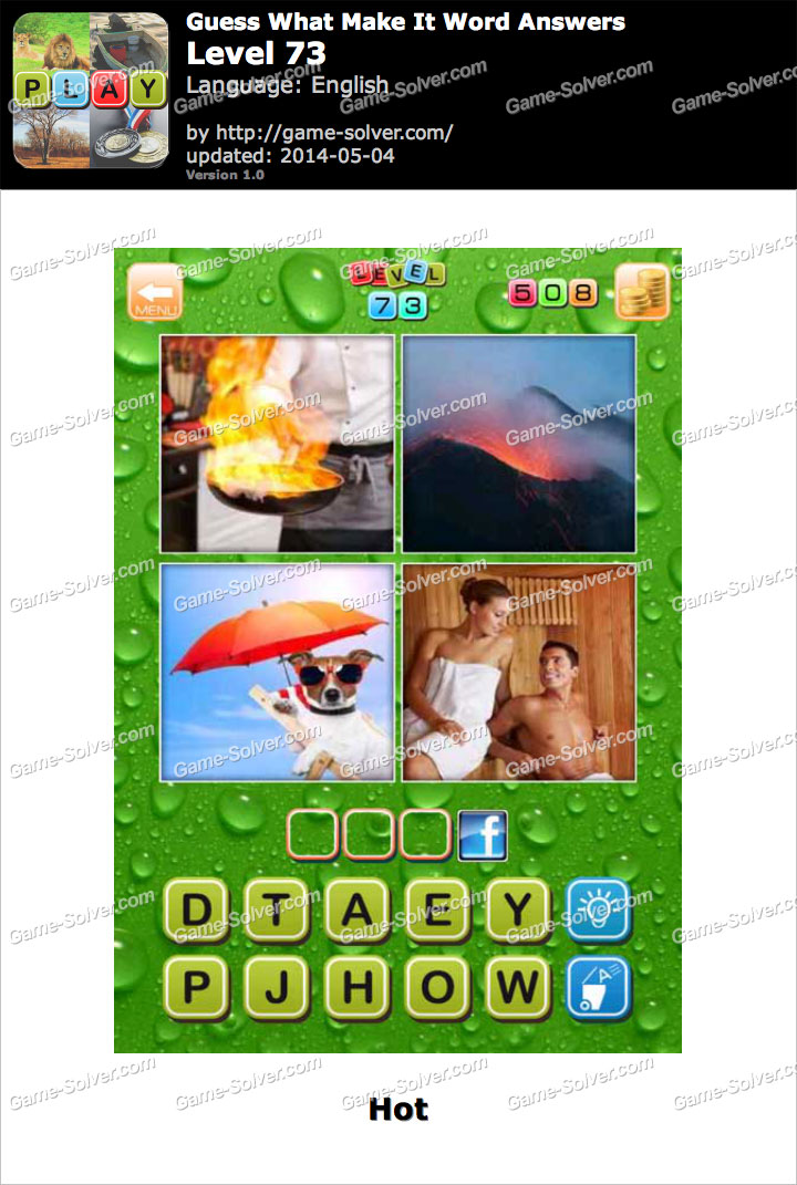 Guess What Make It Word Level 73 • Game Solver