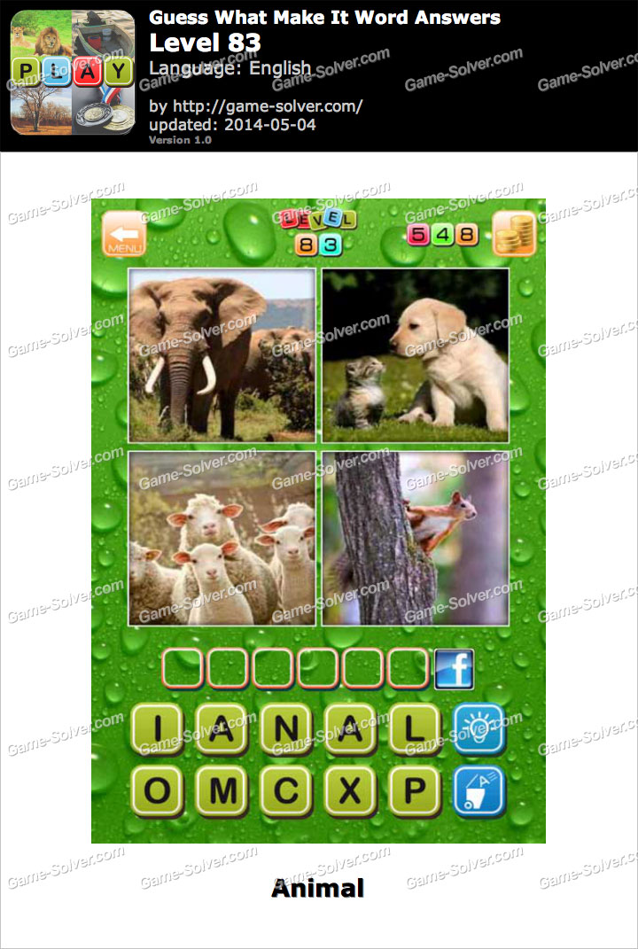 Guess What Make It Word Level 83 • Game Solver