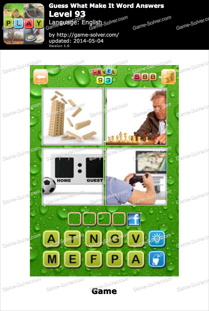 Guess What Make It Word Level 93 • Game Solver