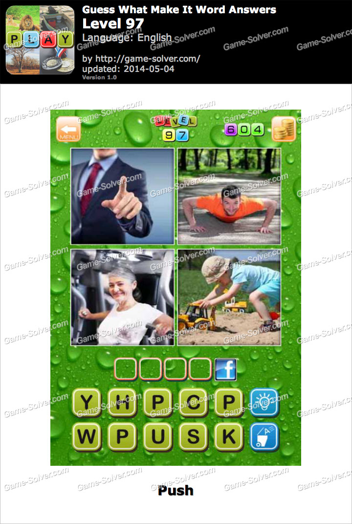 Guess What Make It Word Level 97 • Game Solver