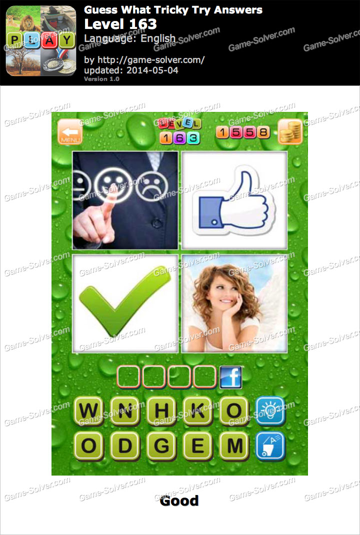 Guess What Tricky Try Level 163 • Game Solver