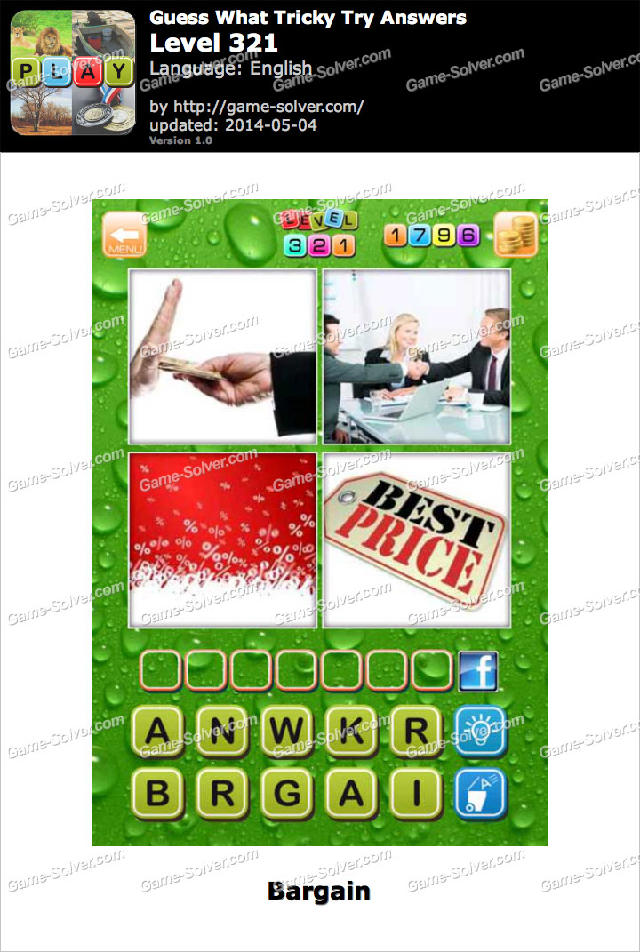 Guess What Tricky Try Level 321 • Game Solver