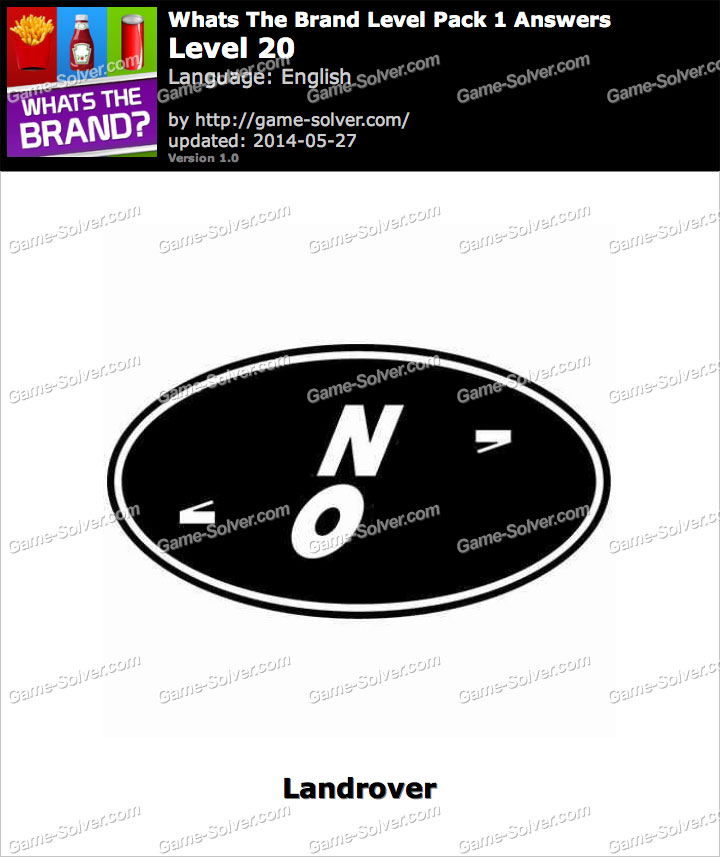 Whats The Brand Level Pack 1 Level 20 • Game Solver