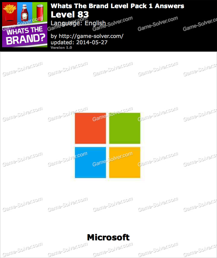 Whats The Brand Level Pack 1 Level 83 • Game Solver