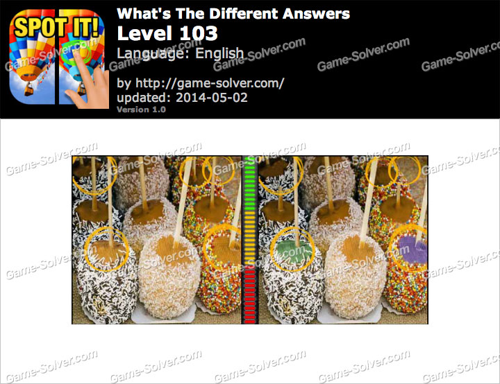 What's The Difference Level 103 • Game Solver