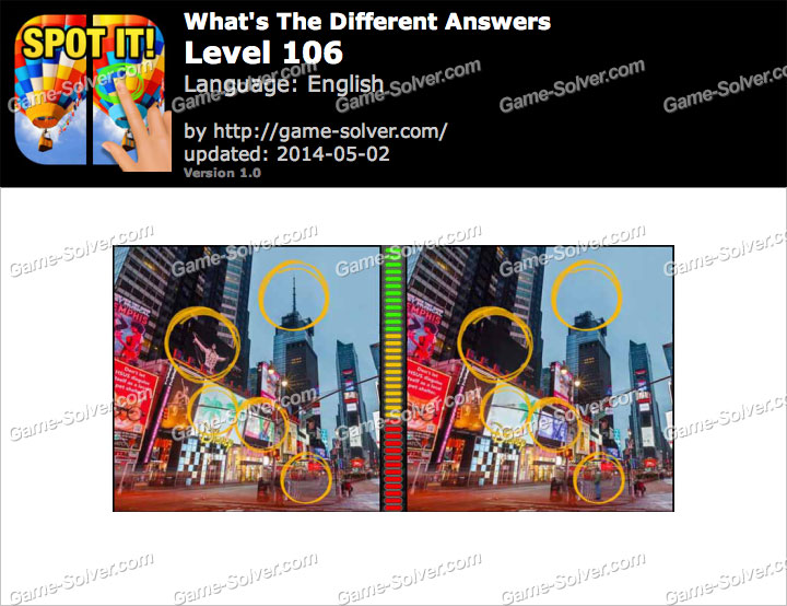 What's The Difference Level 106 • Game Solver