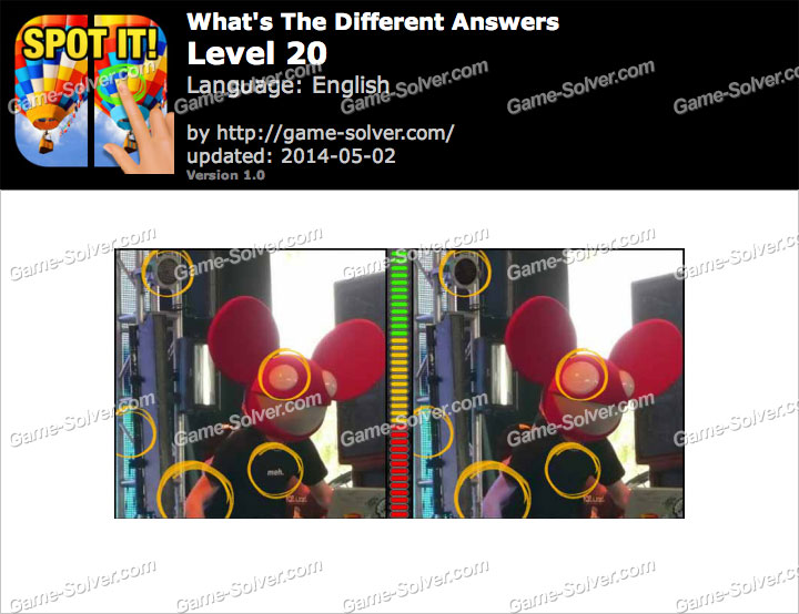 What's The Difference Level 20 • Game Solver