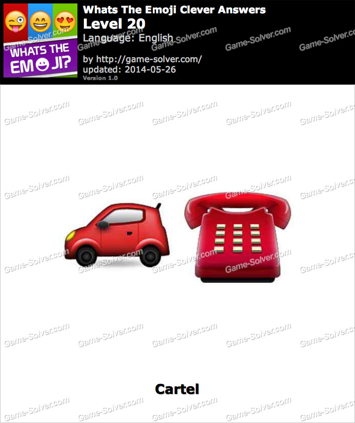 Whats The Emoji Clever Level 20 • Game Solver