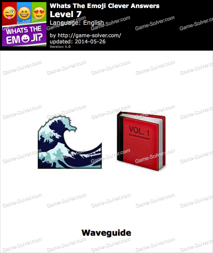 Whats The Emoji Clever Level 7 • Game Solver