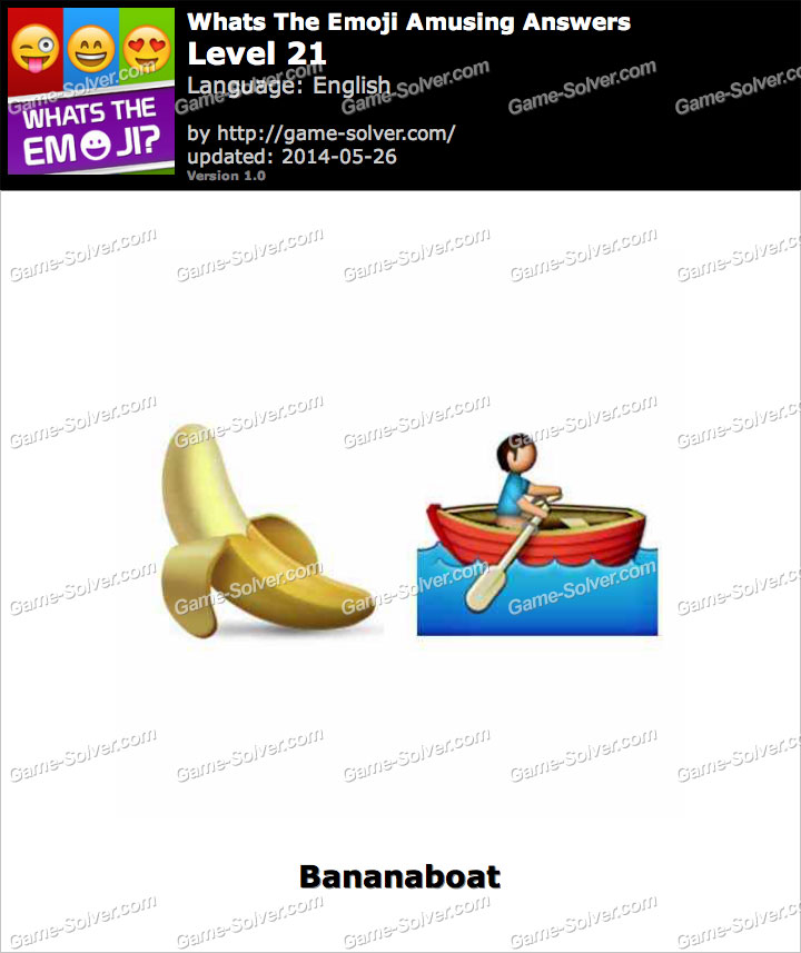 Whats The Emoji Amusing Level 21 • Game Solver