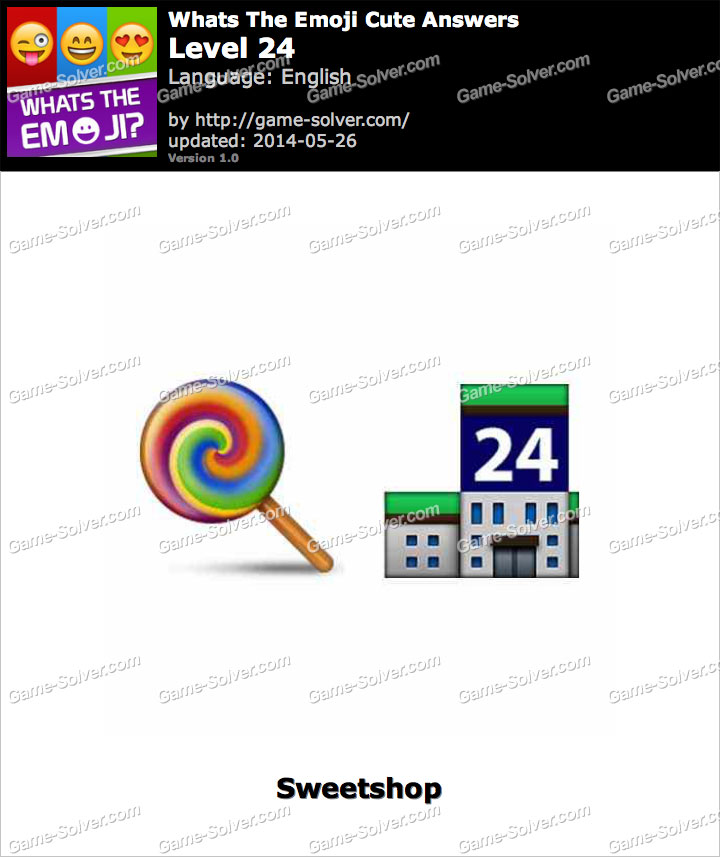 Whats The Emoji Cute Level 24 • Game Solver