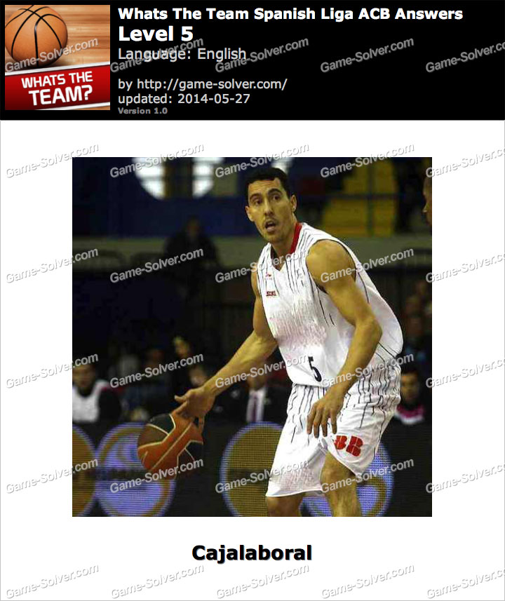Whats The Team Spanish Liga ACB Level 5 • Game Solver