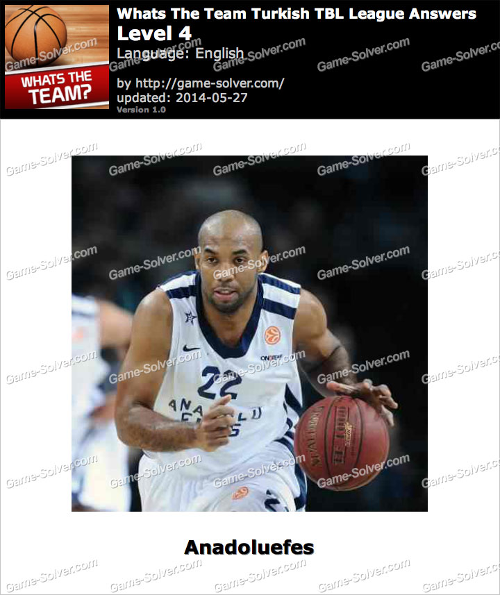 Whats The Team Turkish TBL League Level 4 • Game Solver