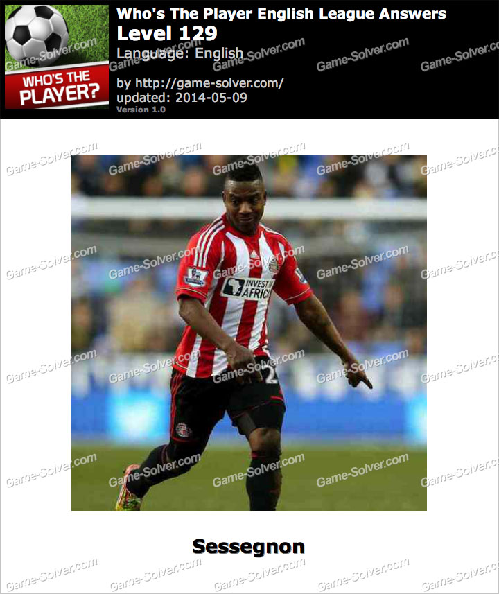 Who's The Player English League Level 129 • Game Solver