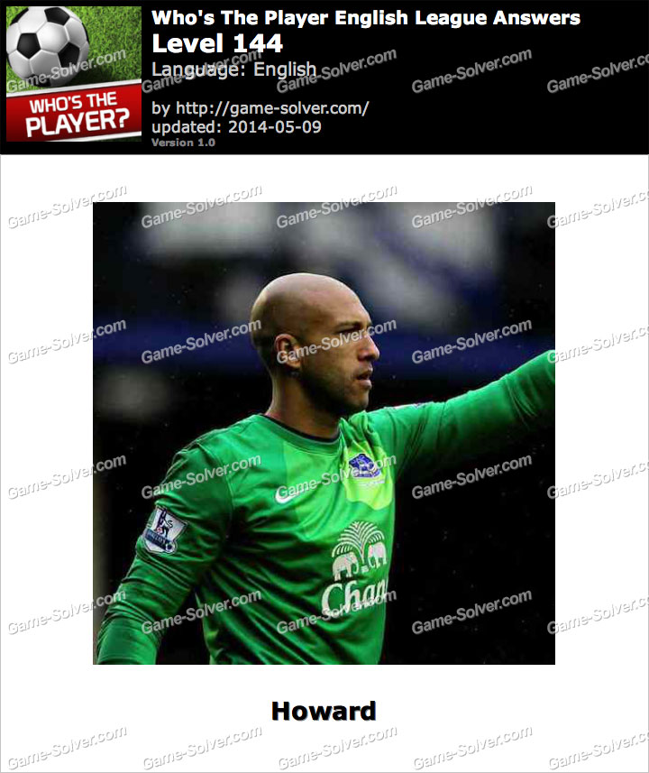 Who's The Player English League Level 144 • Game Solver
