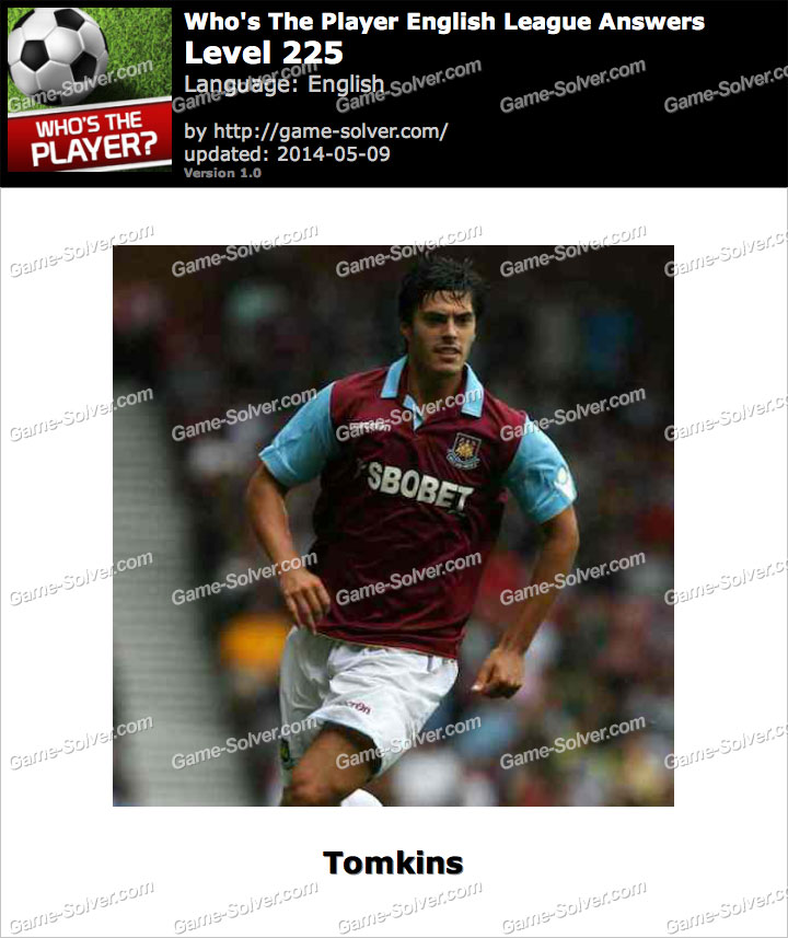 Who's The Player English League Level 225 • Game Solver