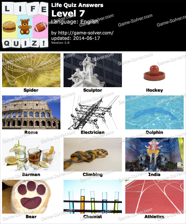 Life Quiz Level 7 • Game Solver