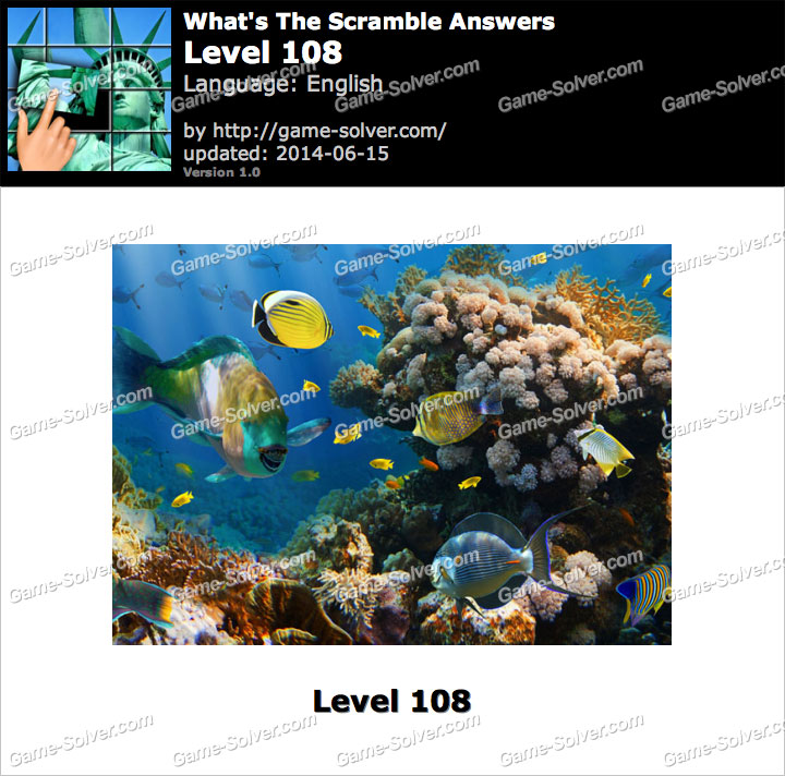 What's The Scramble Level 108 • Game Solver