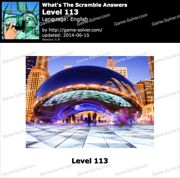 What's The Scramble Level 113 • Game Solver