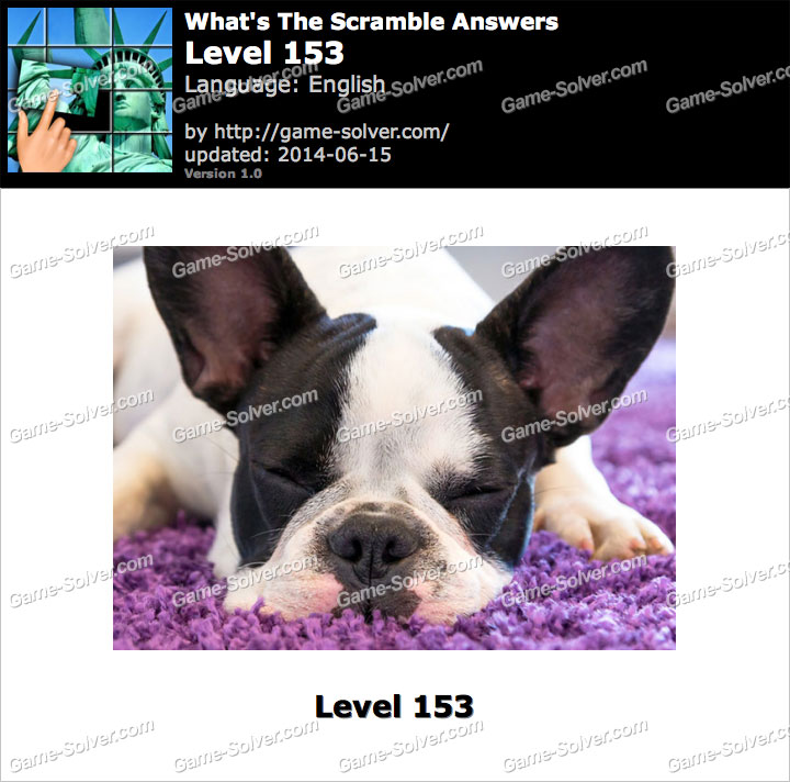 What's The Scramble Level 153 • Game Solver