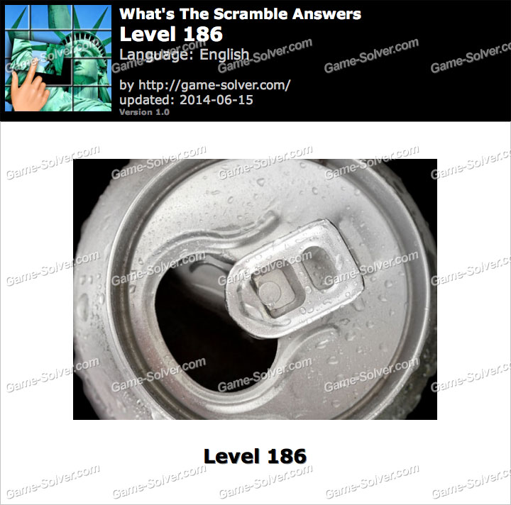 What's The Scramble Level 186 • Game Solver