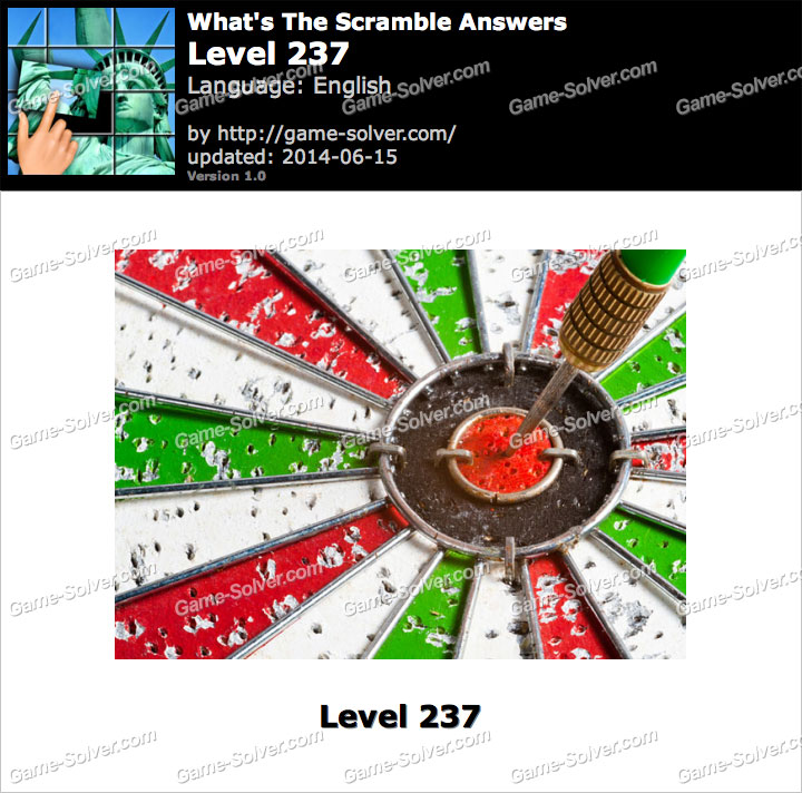 What's The Scramble Level 237 • Game Solver