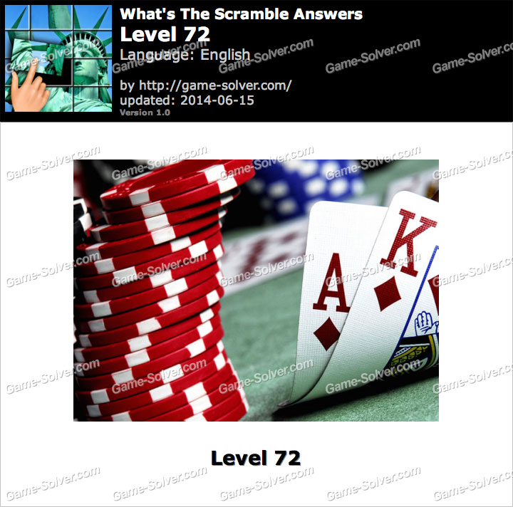 What's The Scramble Level 72 • Game Solver