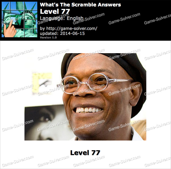 What's The Scramble Level 77 • Game Solver
