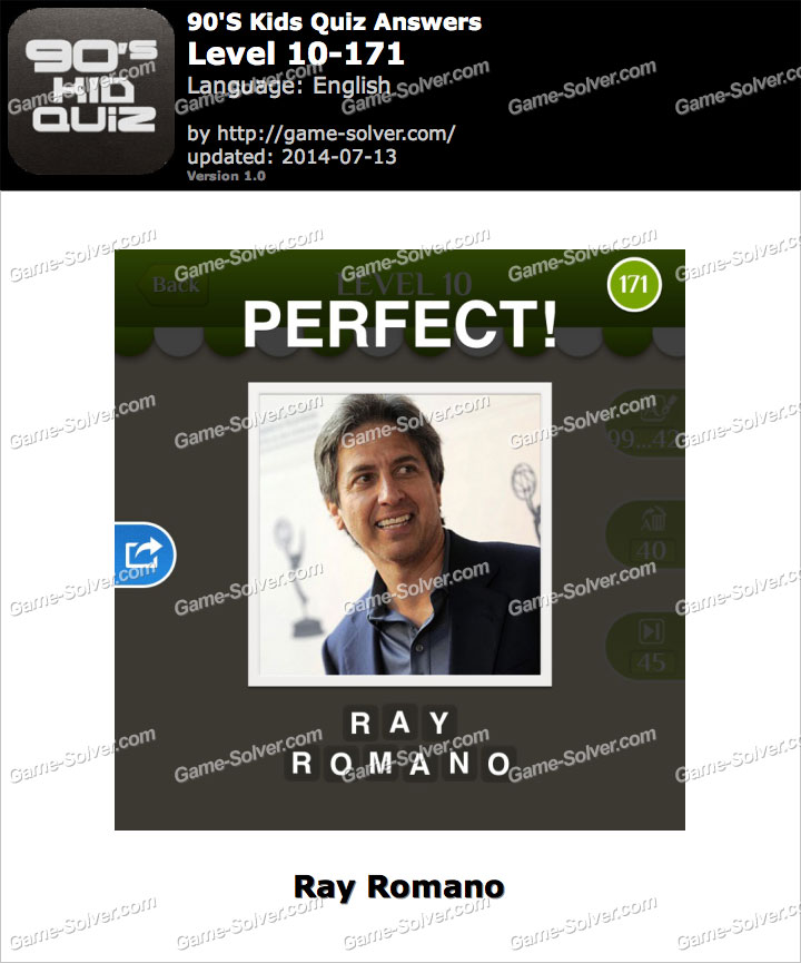 90s Kids Quiz Level 10-171 • Game Solver